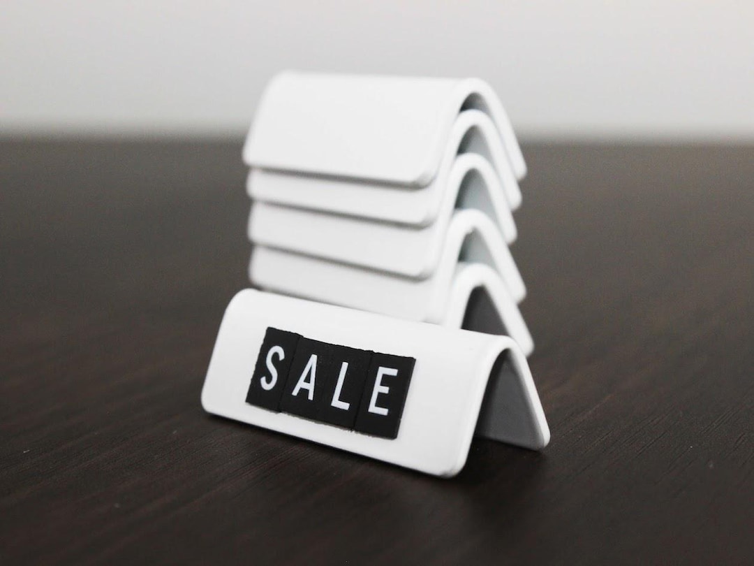 Changeable Magnetic Price Tag Product Retail Price Displays Block Kit ...