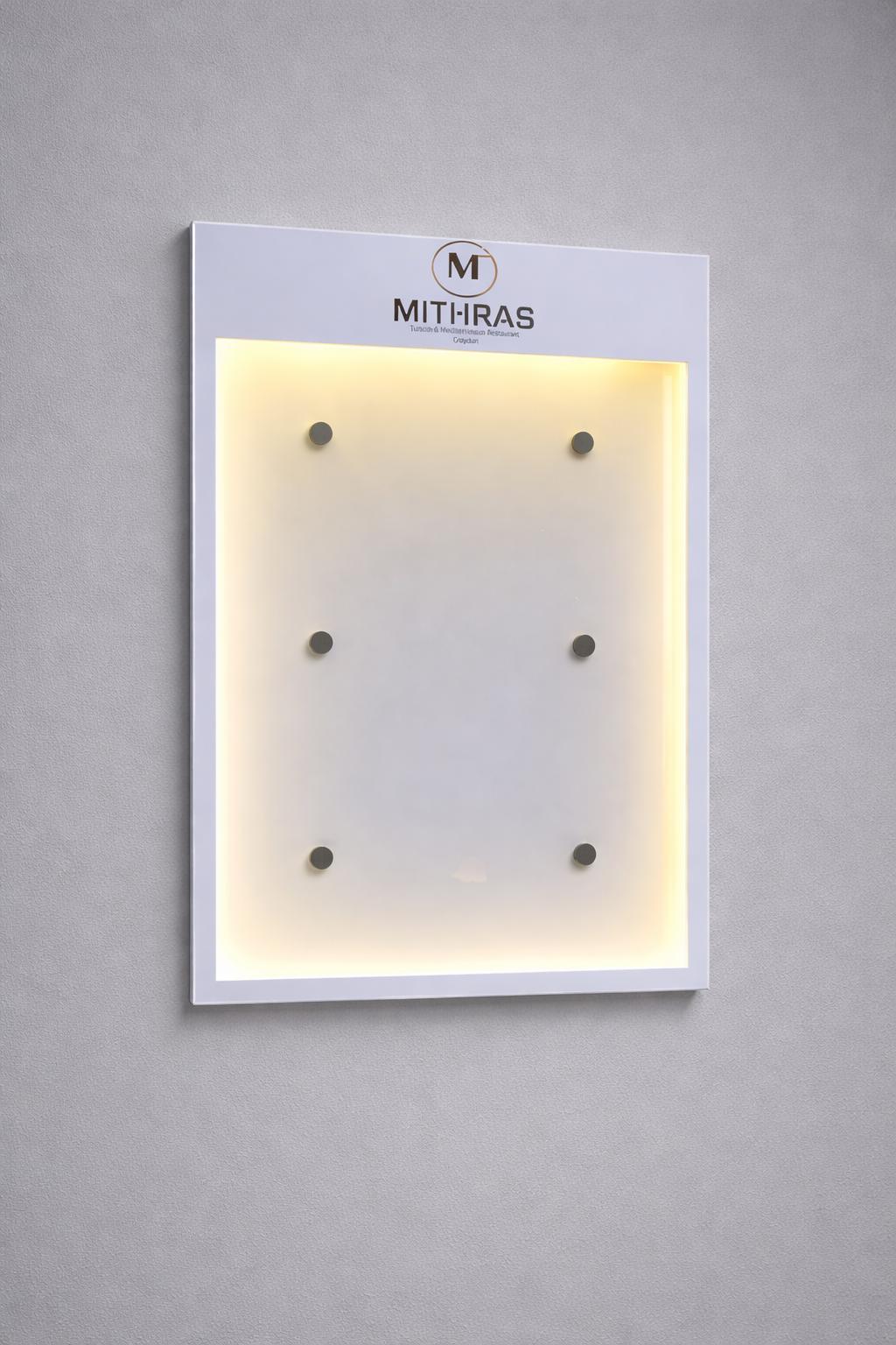 Wall Mounted Menu Box - Restaurant Menu Display Case for Cafe, Bistro ...