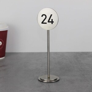 Stainless Steel Table Numbers - Reception Table Numbers - Elegant Table ...