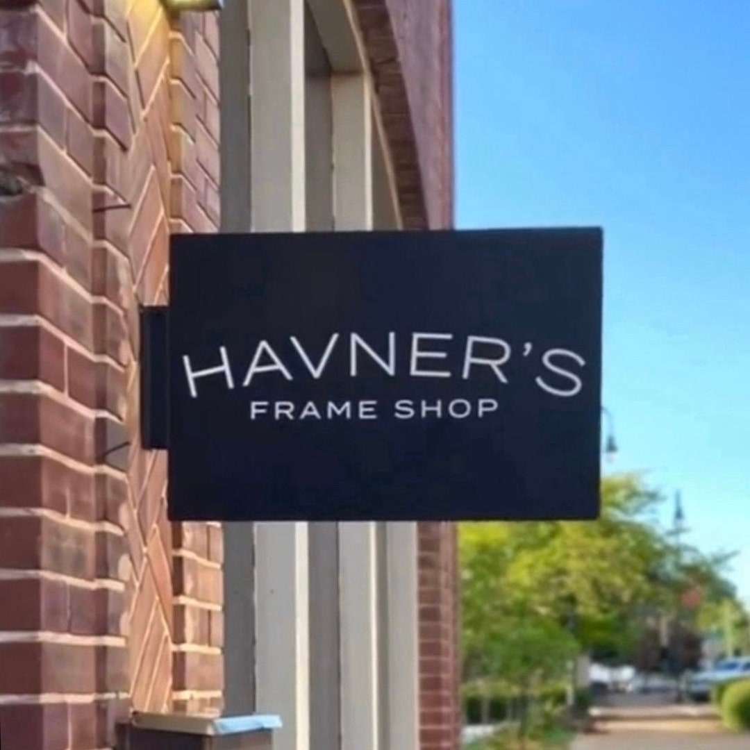 Customizable Aluminum Blade Sign: Double Sided, Wall Mounted - Etsy