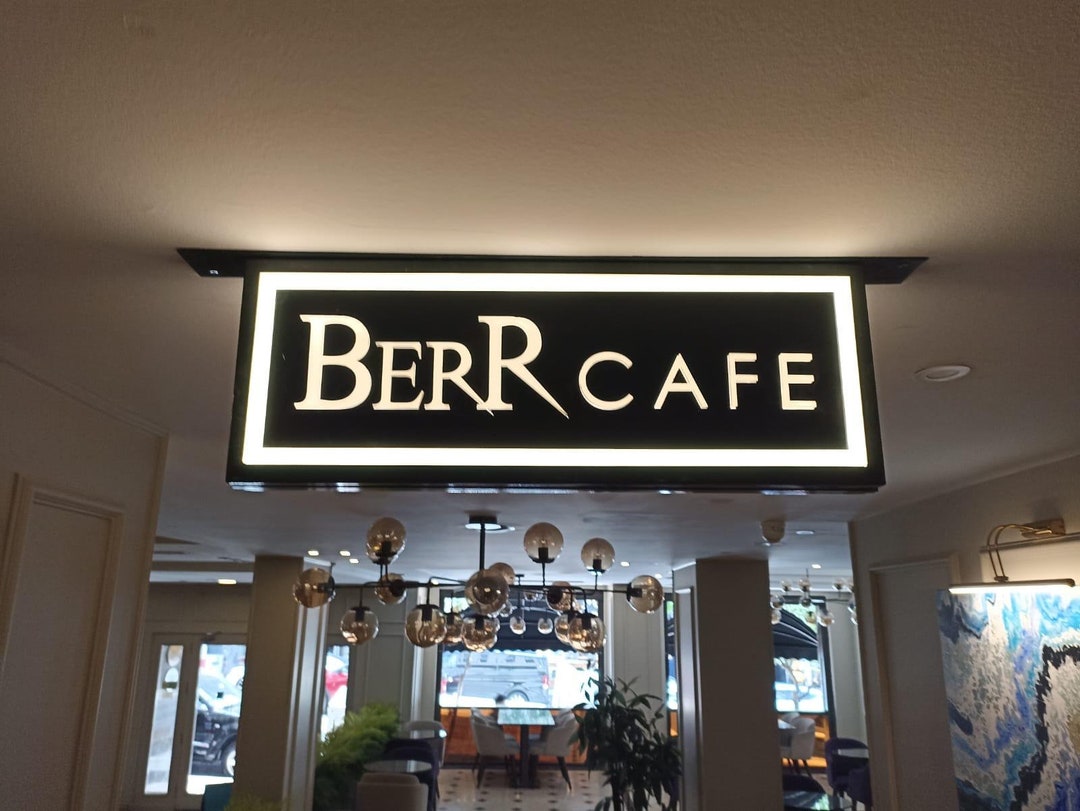 Light Box Sign Customized Light up Sign Back Light Signage 3D Coffee ...