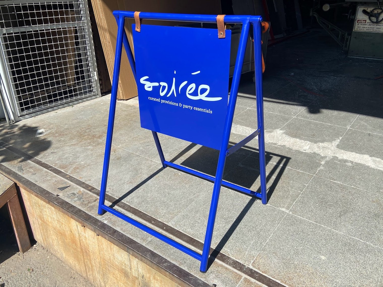 Sandwich Sign Double Sided Folding Sidewalk Sign Metal A Type Frame ...