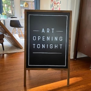Chalkboard A Frame Sign – Custom Sidewalk Sign – Double Sided Menu ...