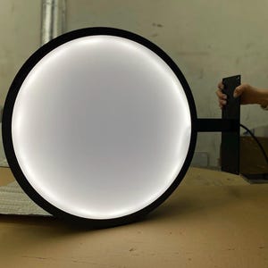 Custom LED Light Box Sign: Double Sided Illuminated Outdoor Signage - Etsy