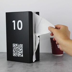 Personalized Rectangular Napkin Holder - Restaurant Napkin Dispenser ...