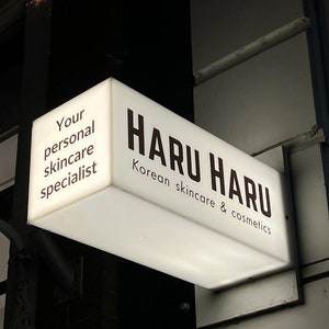 Custom Acrylic Light Box Sign: Double Sided LED Business Sign - Etsy