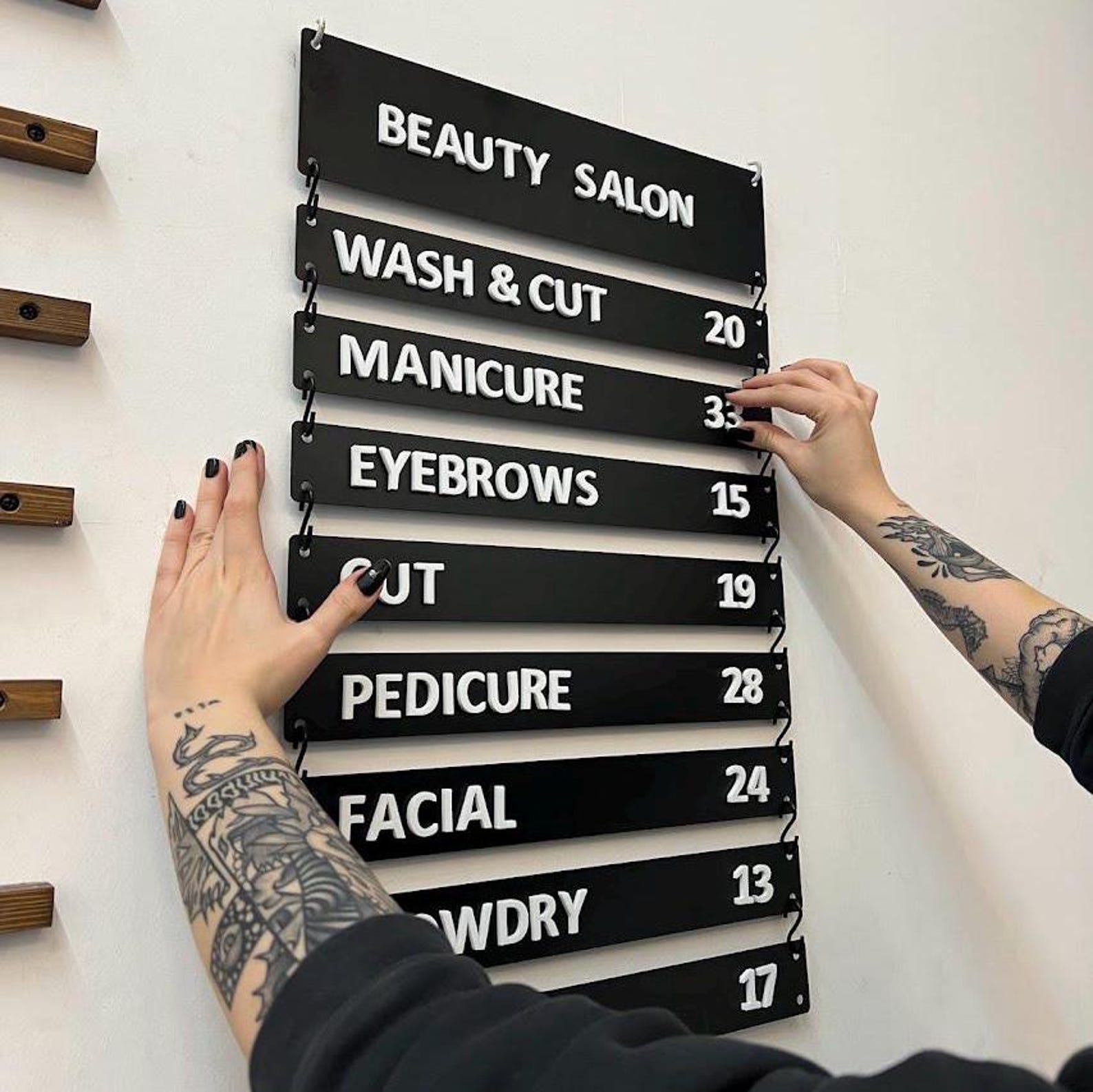 Magnet Letter Board Cafe Wall Menu Menu Display Hanging Bar Changeable ...