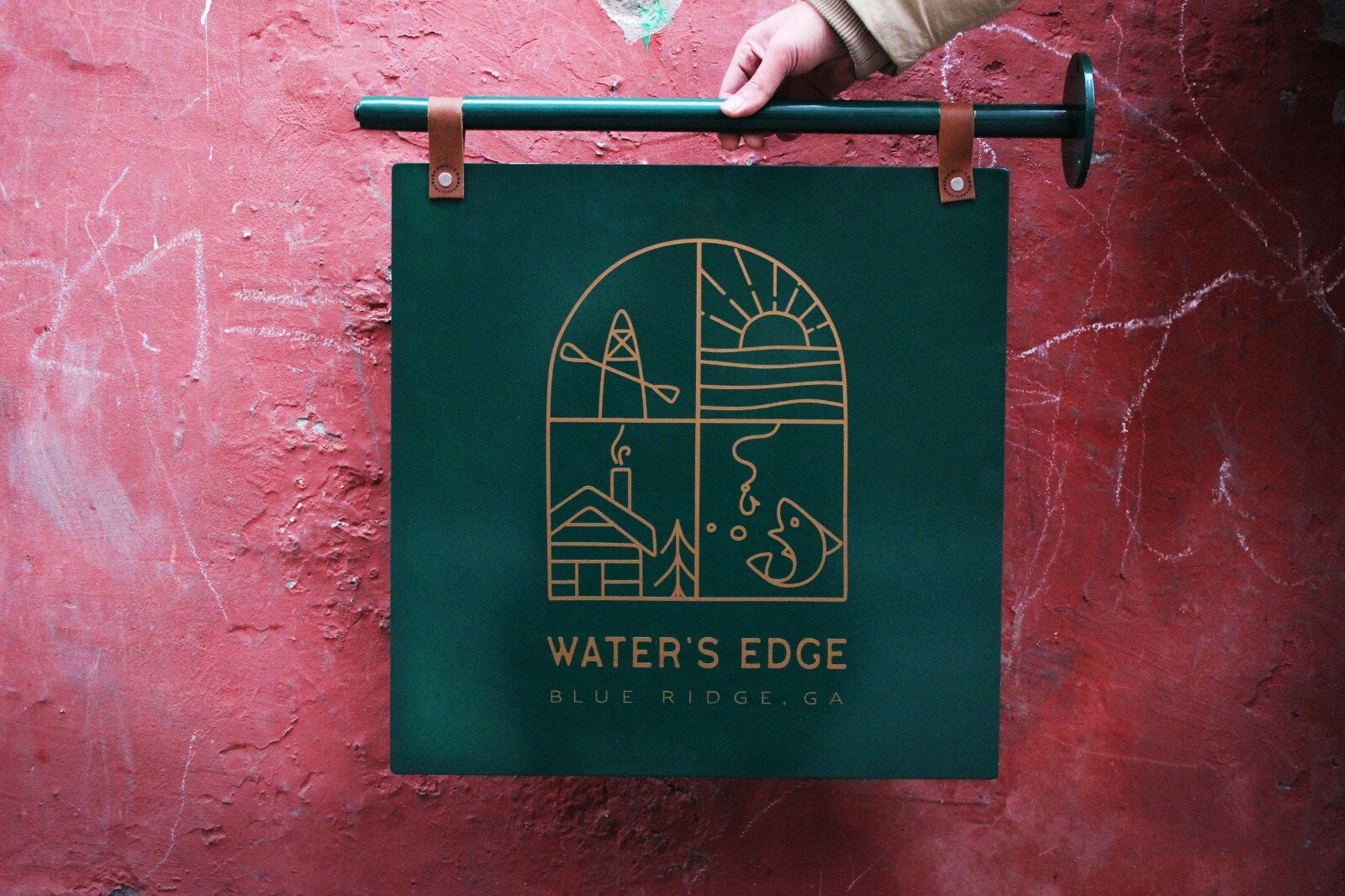 Custom Double Sided Flag Sign Outdoor Blade Sign Personalized ...