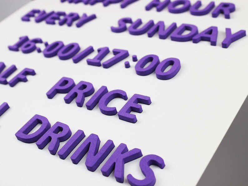 Magnetic Alphabet Letters & Numbers - 3D Menu Board Letters for Cafe ...