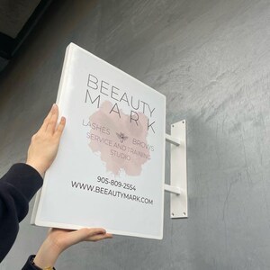 Customizable Blade Sign: Two-sided Outdoor Business Sign - Etsy