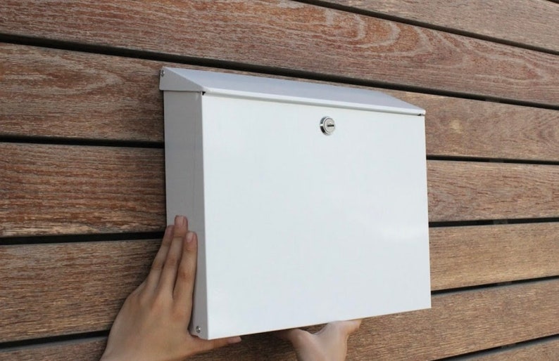 House Numbers Mailbox Wall Mounted Letterbox Name Plate for Postbox ...