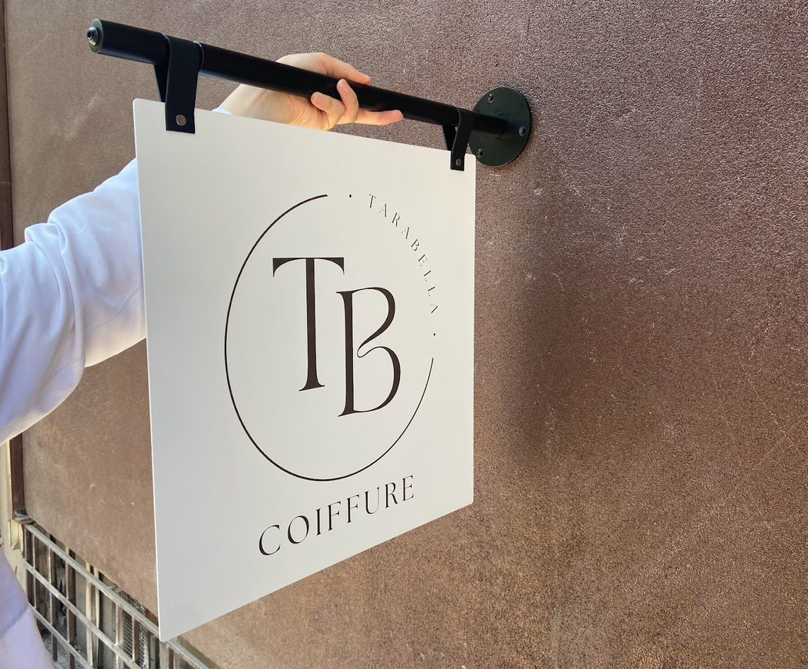 Custom Double Sided Flag Sign Outdoor Blade Sign Personalized ...