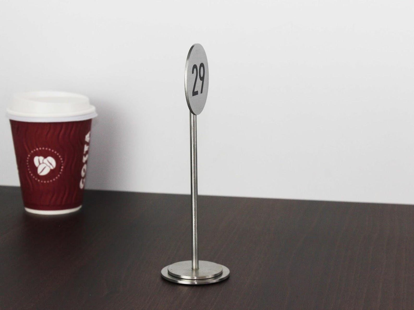 Stainless Steel Table Numbers Reception Table Numbers Elegant Table ...