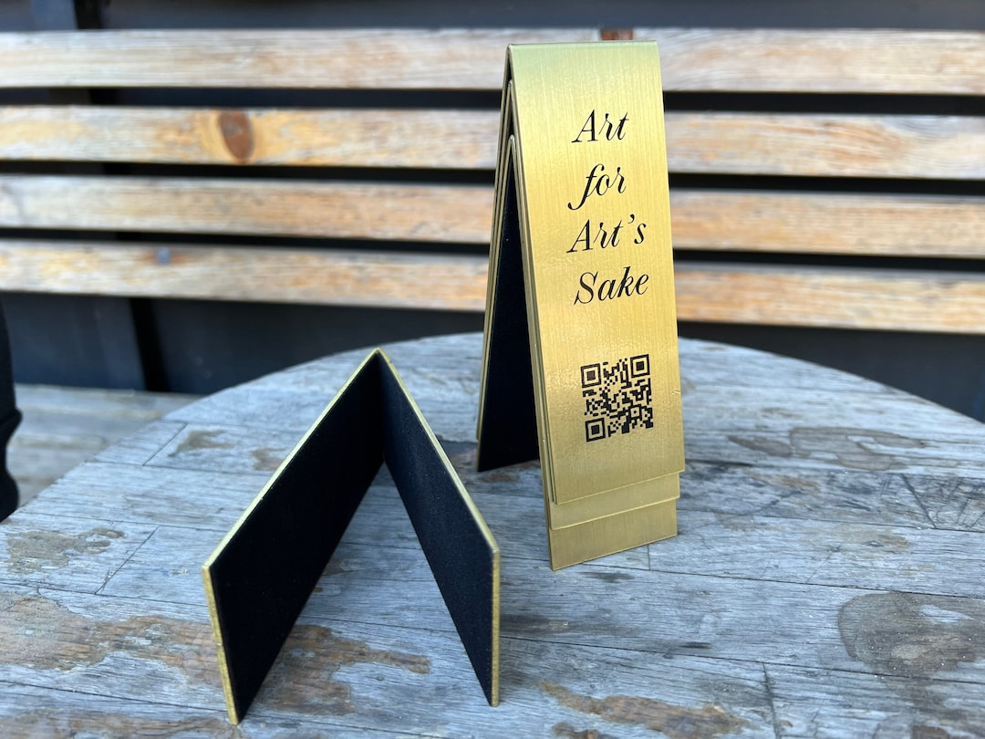 Brass Table Number Sign - Wedding Double Side Number Sign - Reserved ...