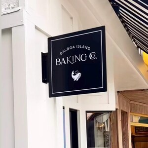 Custom Square Blade Sign: Double Sided Outdoor Shop Sign - Etsy