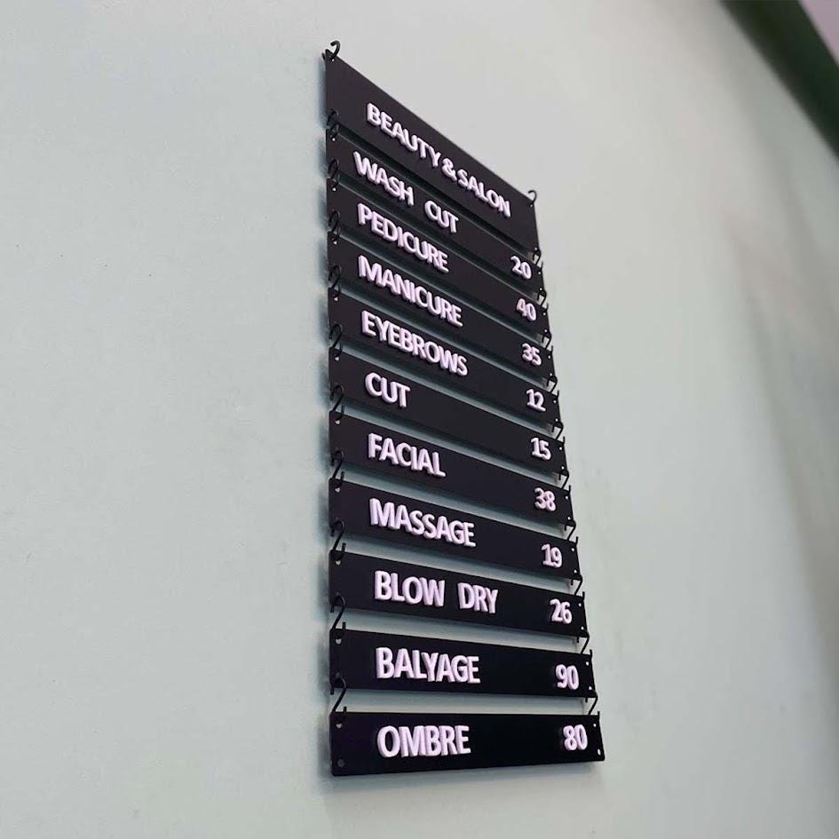 Wall Mounted Menu Board for Cafe & Restaurant - Interchangeable Letter ...