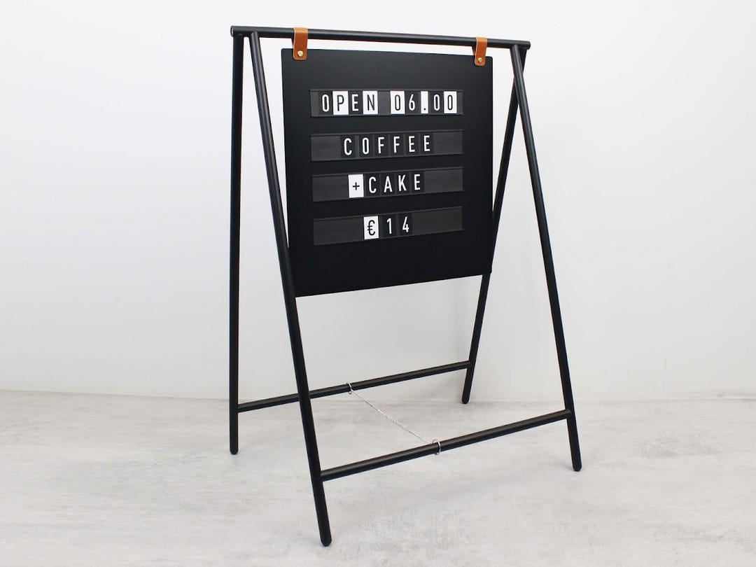 A Frame Sidewalk Sign Business Folding Sign Storefront Sign ...