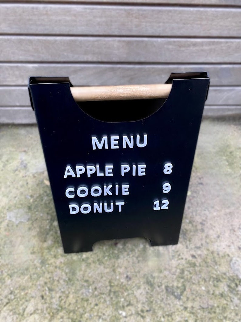 Magnetic Letter Sidewalk Sign Metal A-frame Sign Walkway Outdoor ...