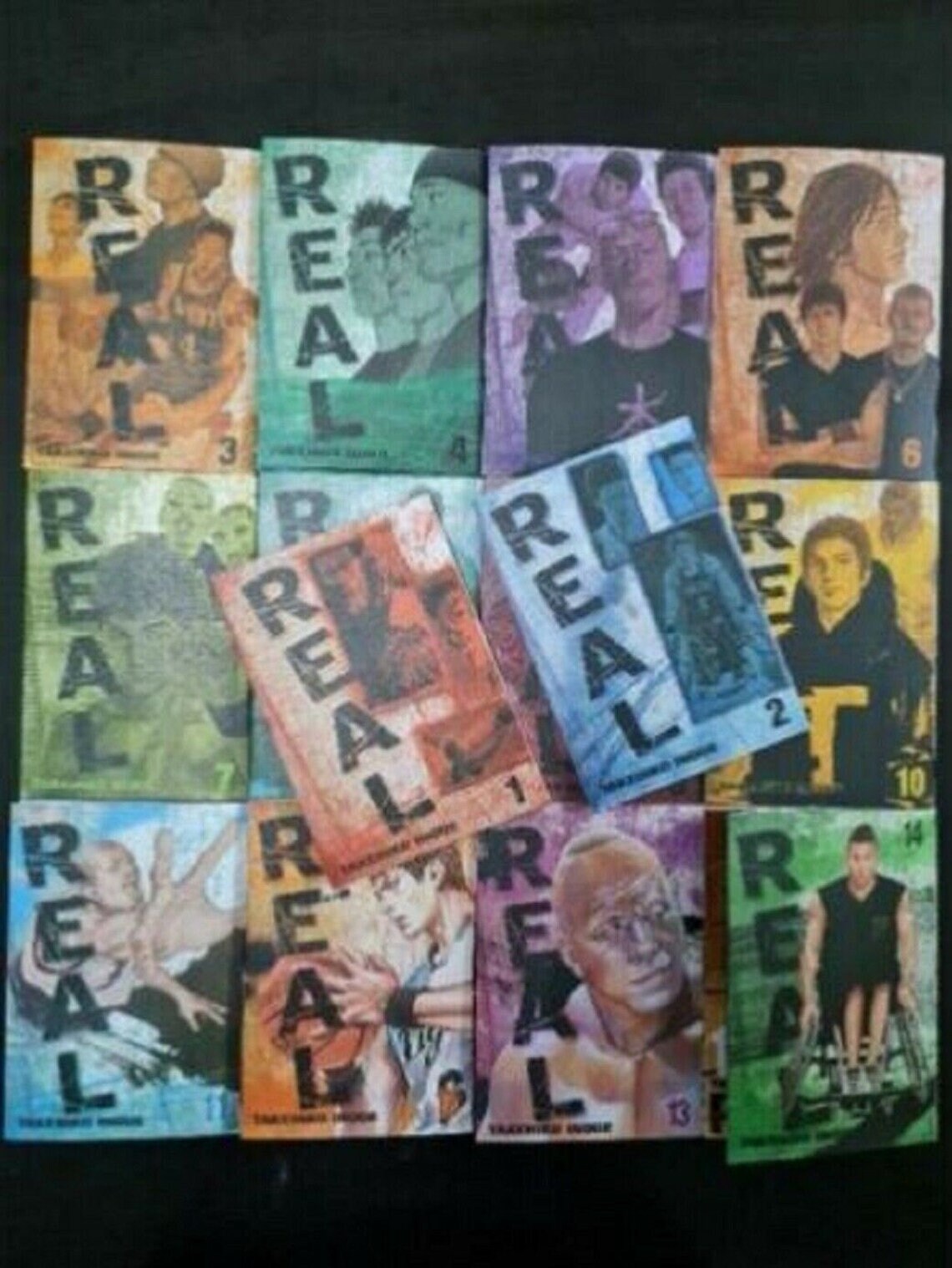 Comic REAL by Takehiko Inoue Vol. 1-15 Comp Set Eng Version Free DHL ...