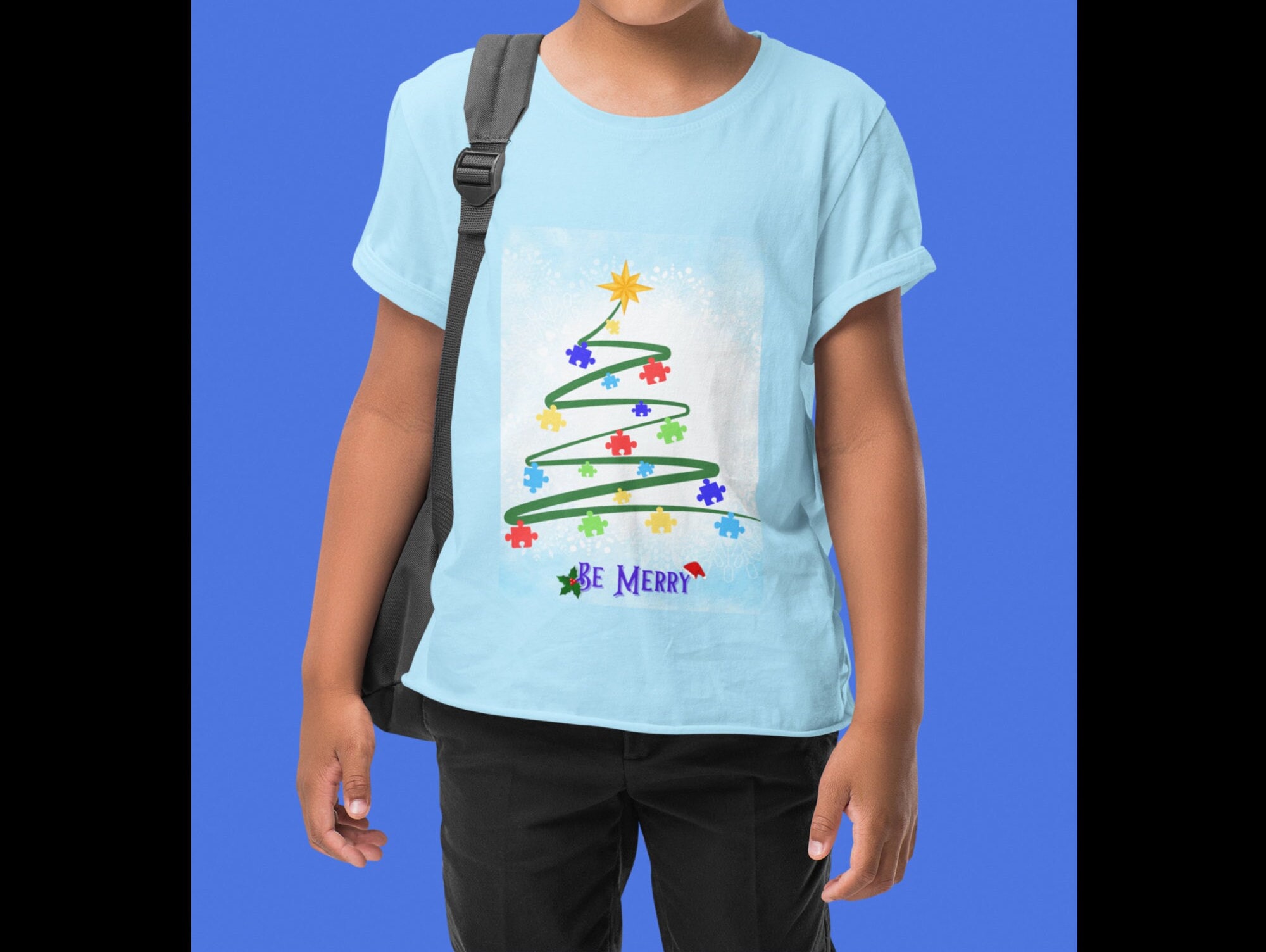 Be Merry, Christmas Decor, Wall Art, Autism Awareness, Tree, Christmas ...