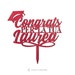 Graduation Wood Cake Topper - "congratulations" - Etsy