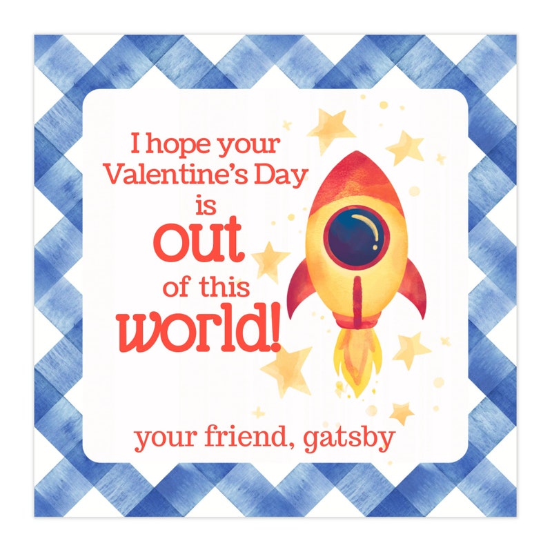 Space Valentine - Etsy