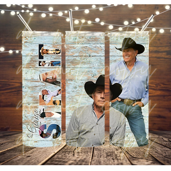 George Strait Tumbler Wrap Download - Etsy