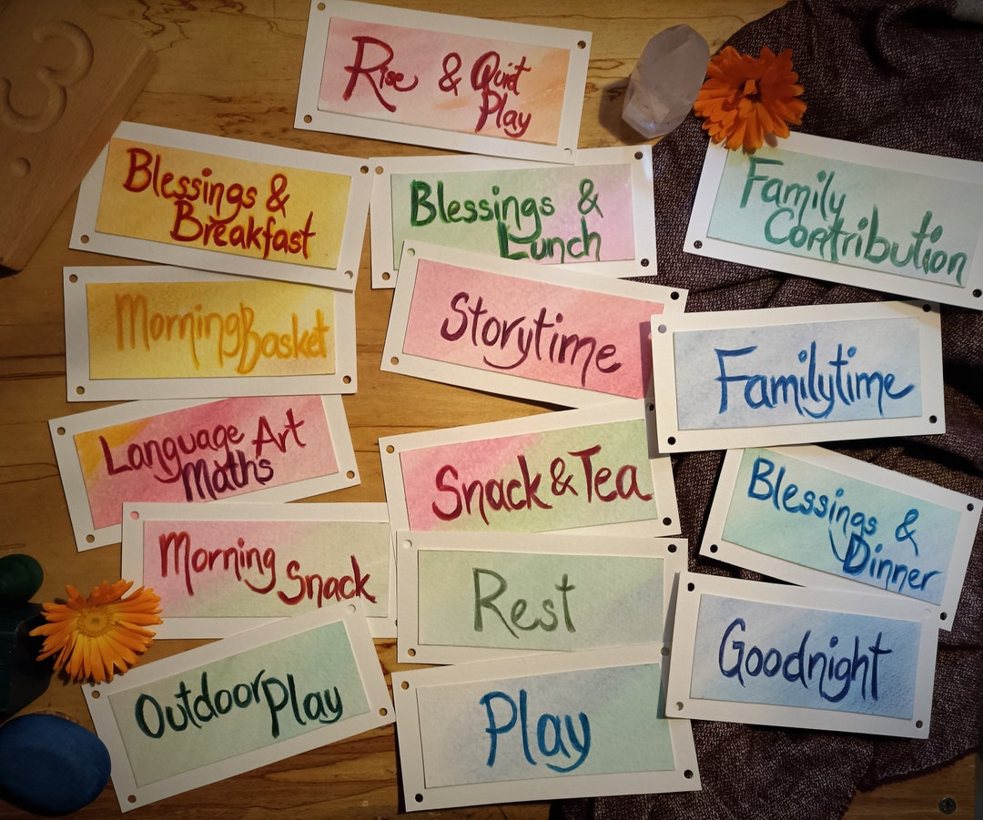 Daily Rhythm Cards - Waldorf Inspired- Homeschool and Positive ...