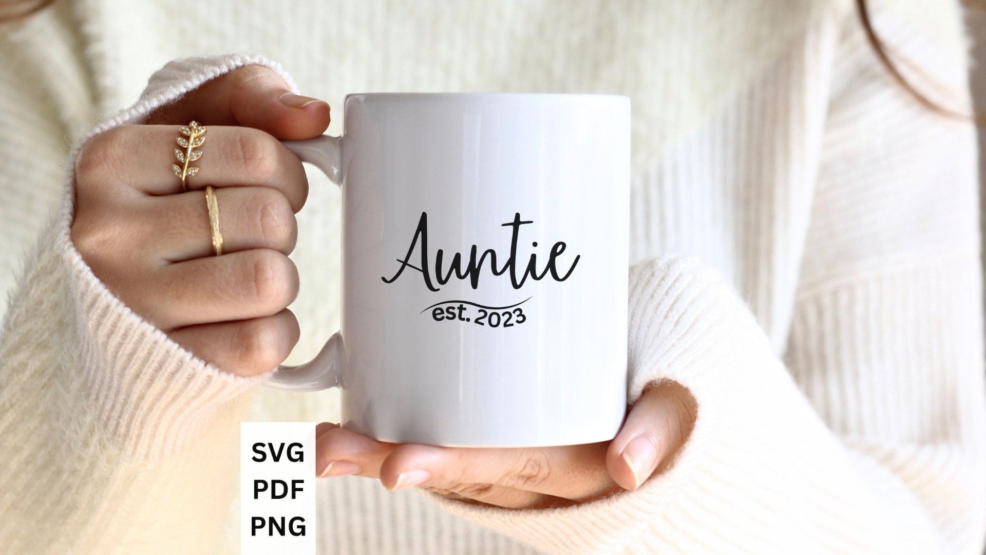 Auntie Est 2023 SVG PNG PDF Best Aunt Svg New Aunt Svg Gift - Etsy
