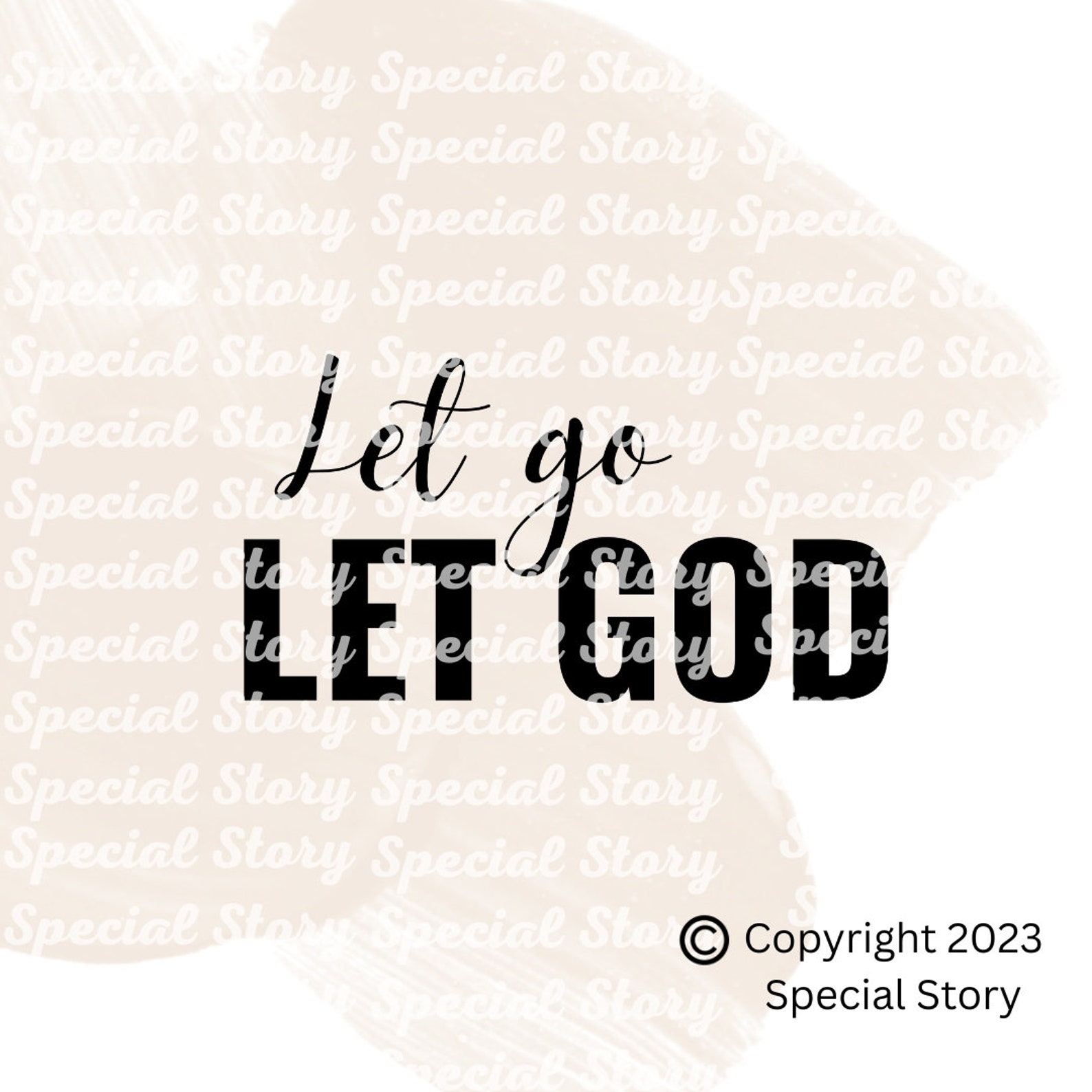 Let Go and Let God Svg SVG PNG PDF Let God Tshirt Svg, Christian Svg ...