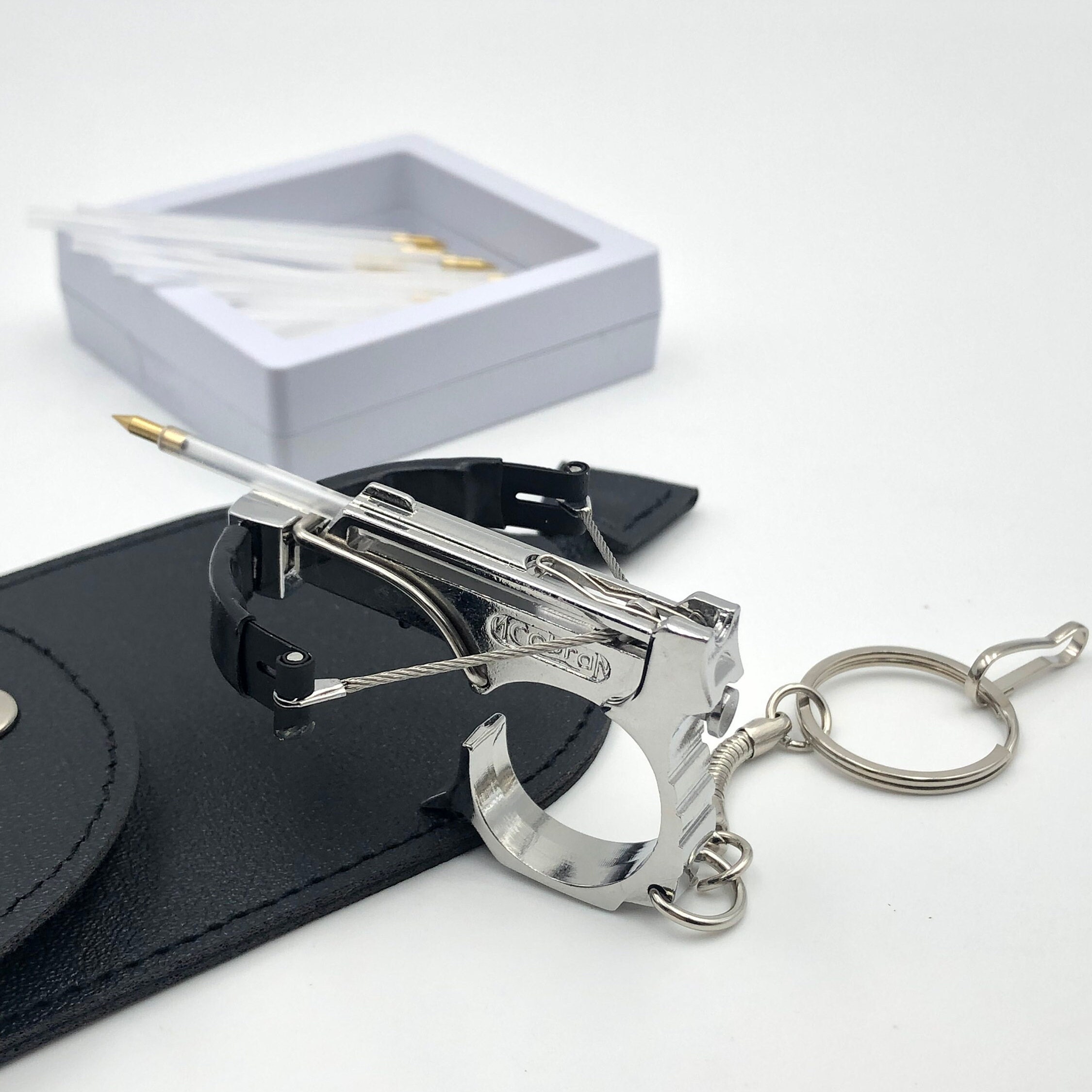 Keychain Style Folding Mini Crossbow Cobra Mini Crossbow Metal Casting ...