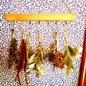 24” Dried Flower Bouquet Hanger Rack Dog Pet Leash Collar/keys Wedding Bouquet Candle Hanger ...