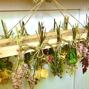 24 Dried Herb Ceiling Hanger Frame Chili Pepper Garlic Orange Drying ...