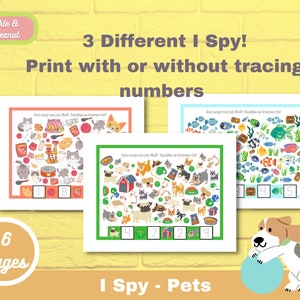 I Spy Printable Activity, Search and Find Toddler Game, Preschool ...