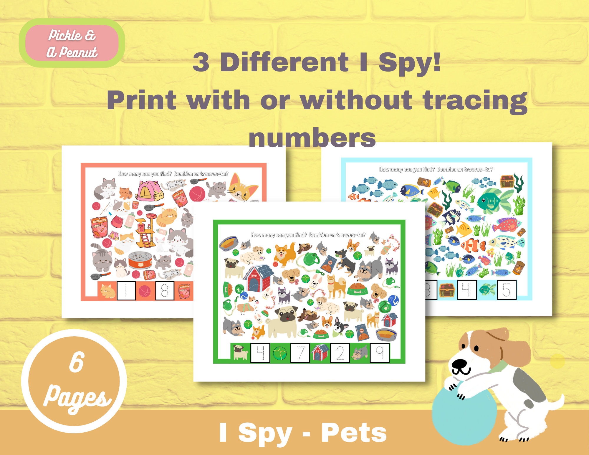 I Spy Printable Activity, Search and Find Toddler Game, Preschool ...
