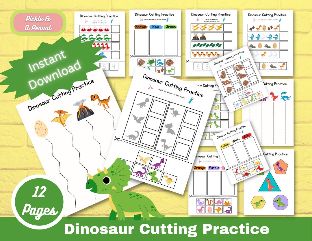 Preschool Cutting Practice Activities, Toddler Scissor Skills, Cut and ...