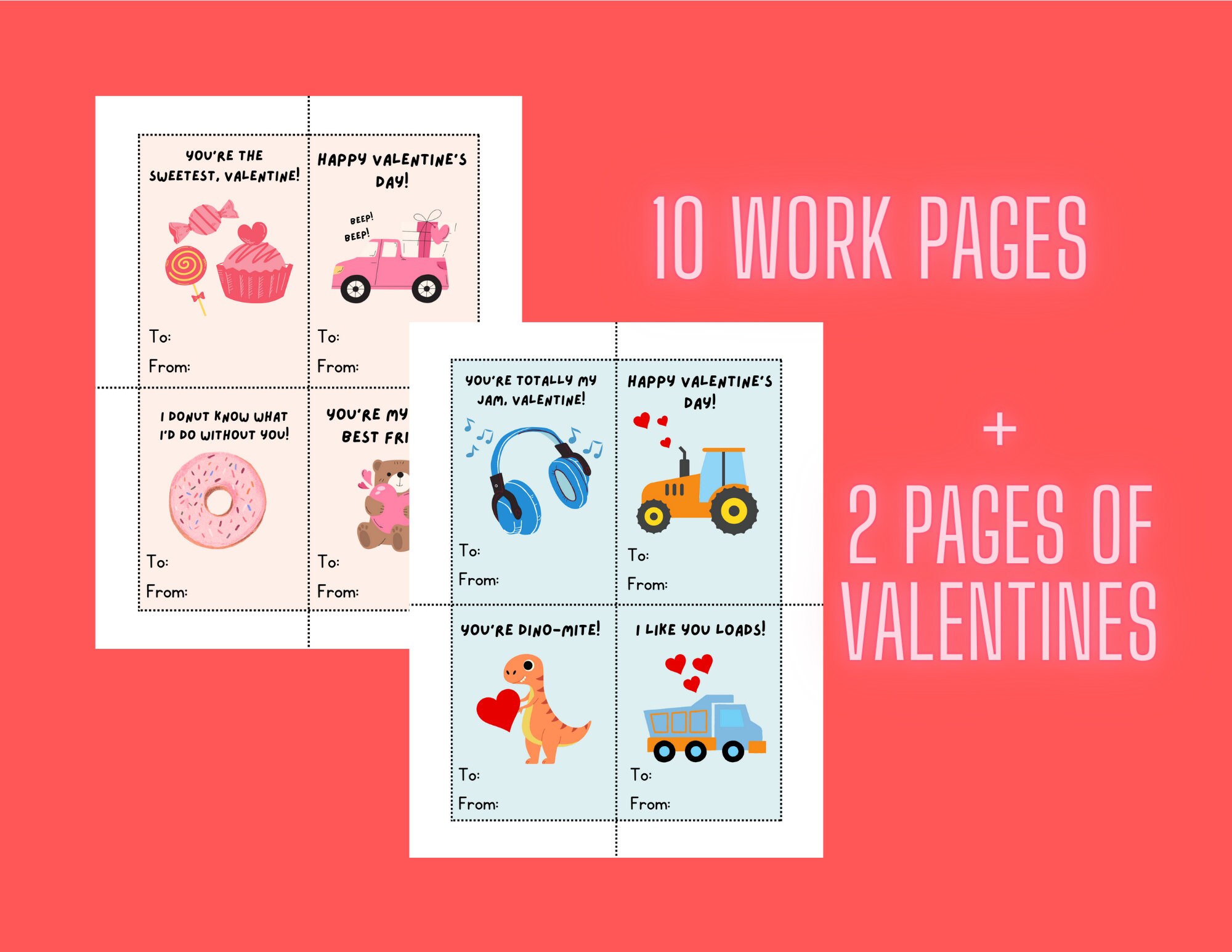 Valentine’s Day Cut and Paste, Cutting Practice, Cut and Glue, Scissor ...