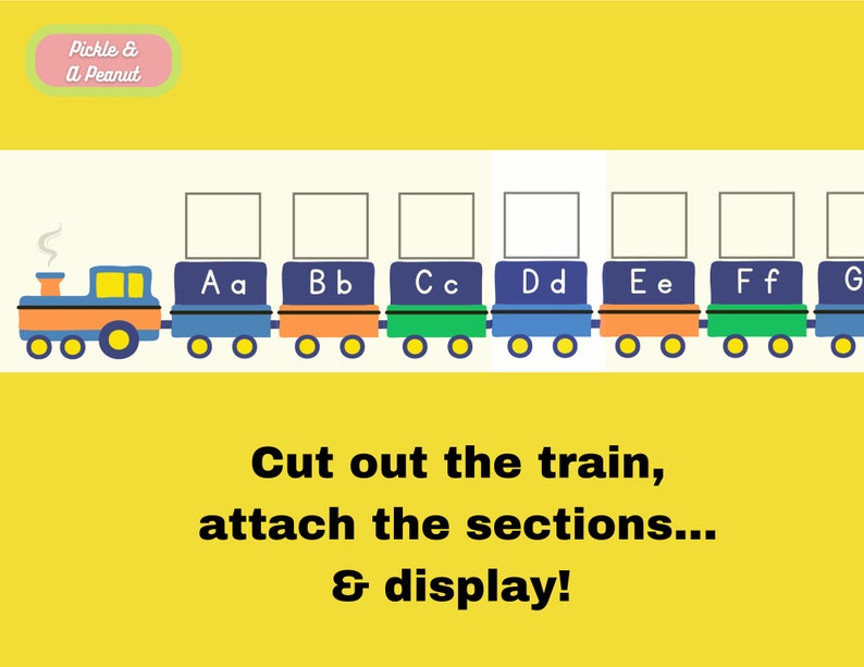 Alphabet Train Cut & Paste: Scissor Skills Matching Activity (digital ...