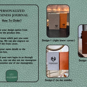 Personalized Company Logo Leather Notebook , Personalized Corporate ...