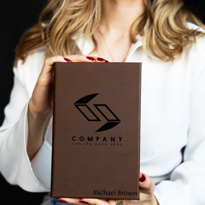 Personalized Company Logo Leather Notebook , Personalized Corporate ...