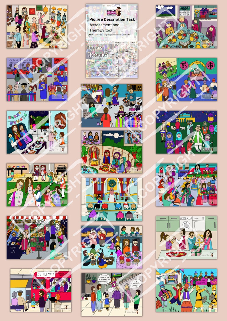 Picture Description Tasks: Assessment and Therapy Tool - Etsy