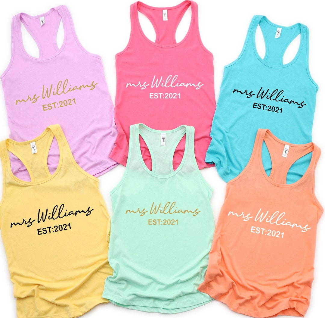 Personalized Mrs. Tank-bridal Shower Gift- Engagement Gift-gift for ...