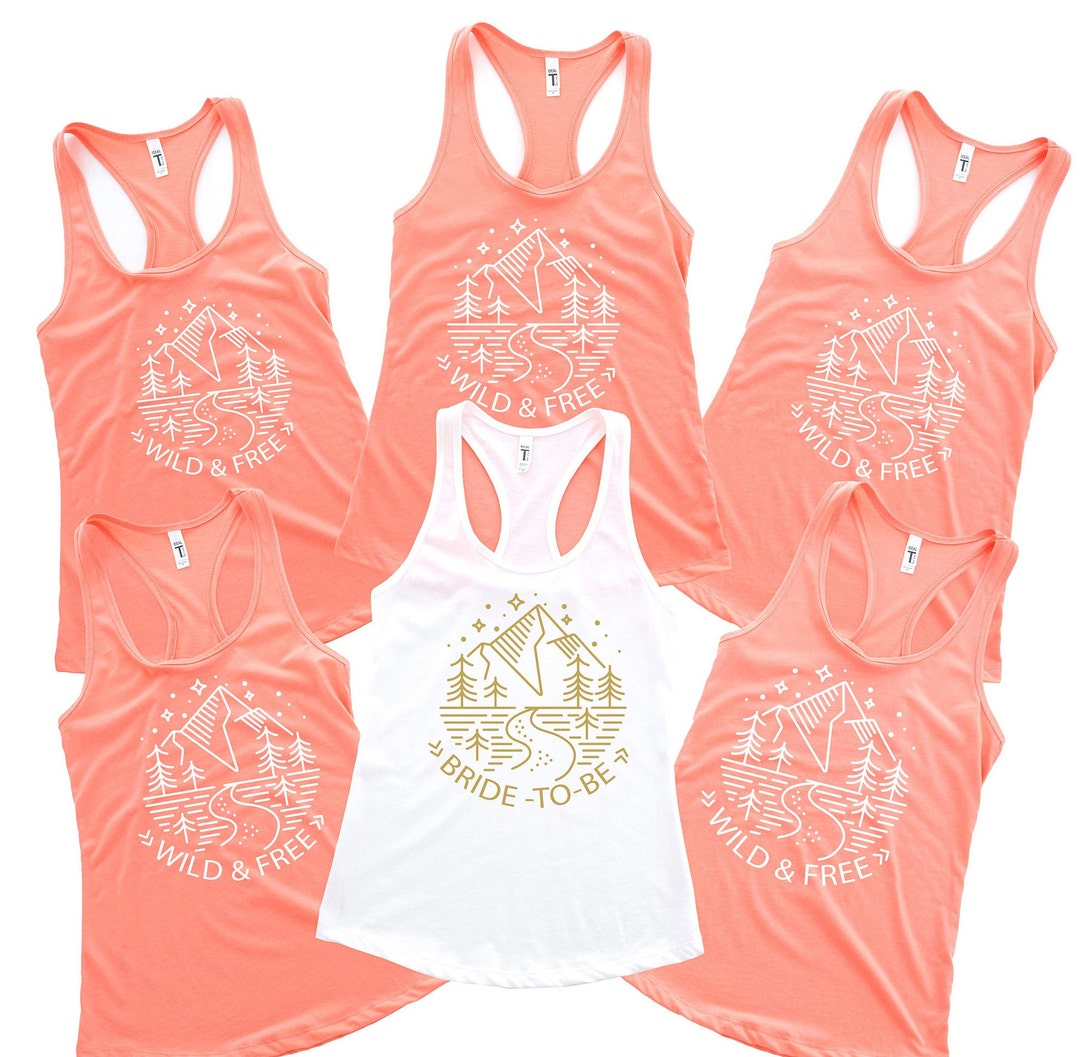 Bachelorette Party Tanks-camping Bachelorette Tanks -wild and Free ...