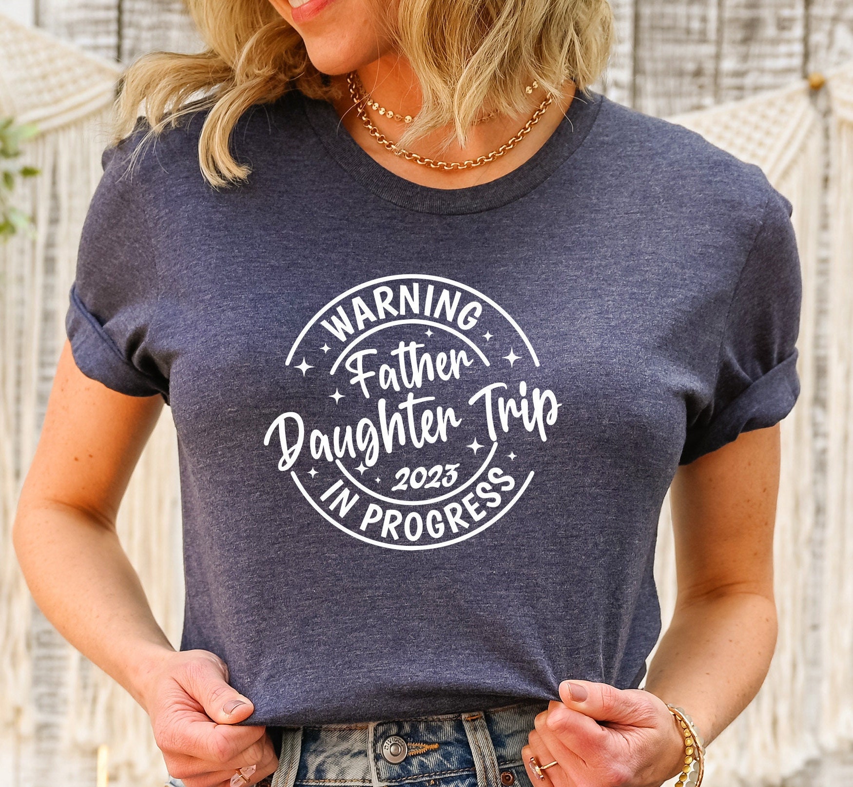 Warning Father Daughter Trip in Progress Shirt, Father Daughter Trip ...
