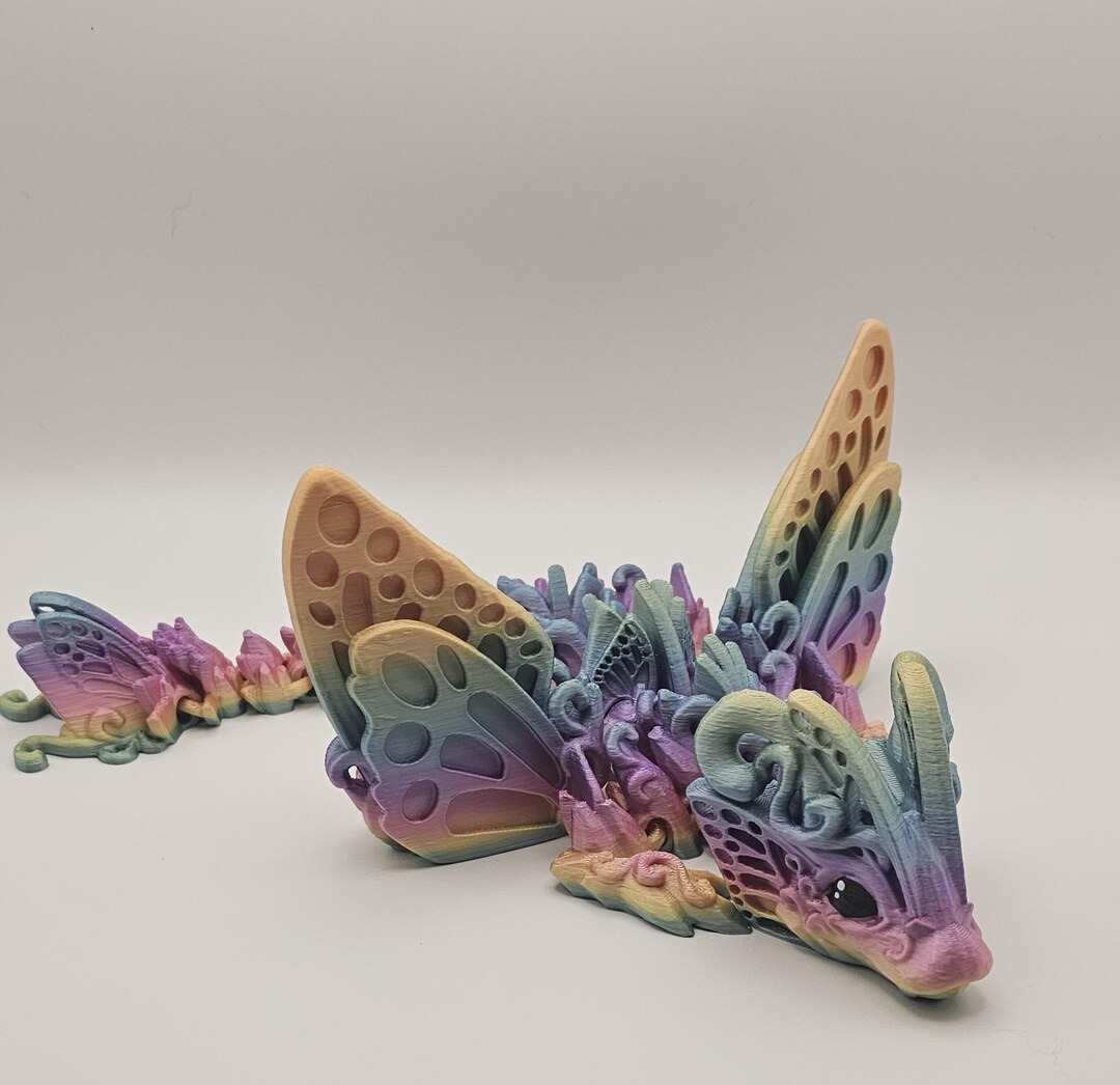 Baby Butterfly Dragon , Desk Toy, Desk Pet, Desk Figurine, Desk Decor ...