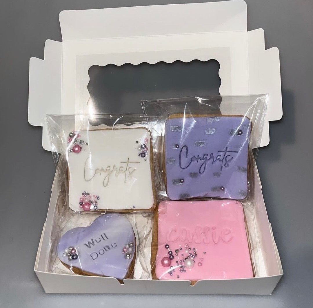 Personalised Fondant Pearl Sprinkle Sugar Cookies– Custom Edible Art ...