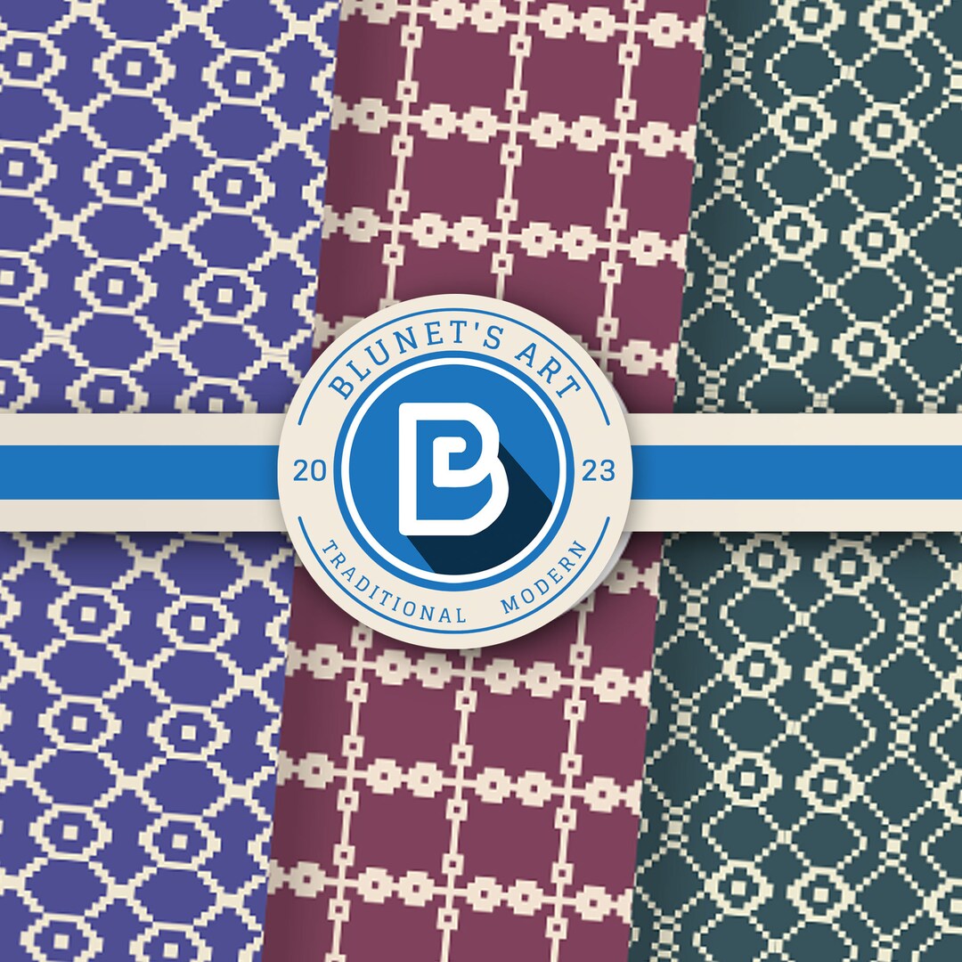 Authentic Malaysian Songket Design With Interweaving Gold Thread Set of ...