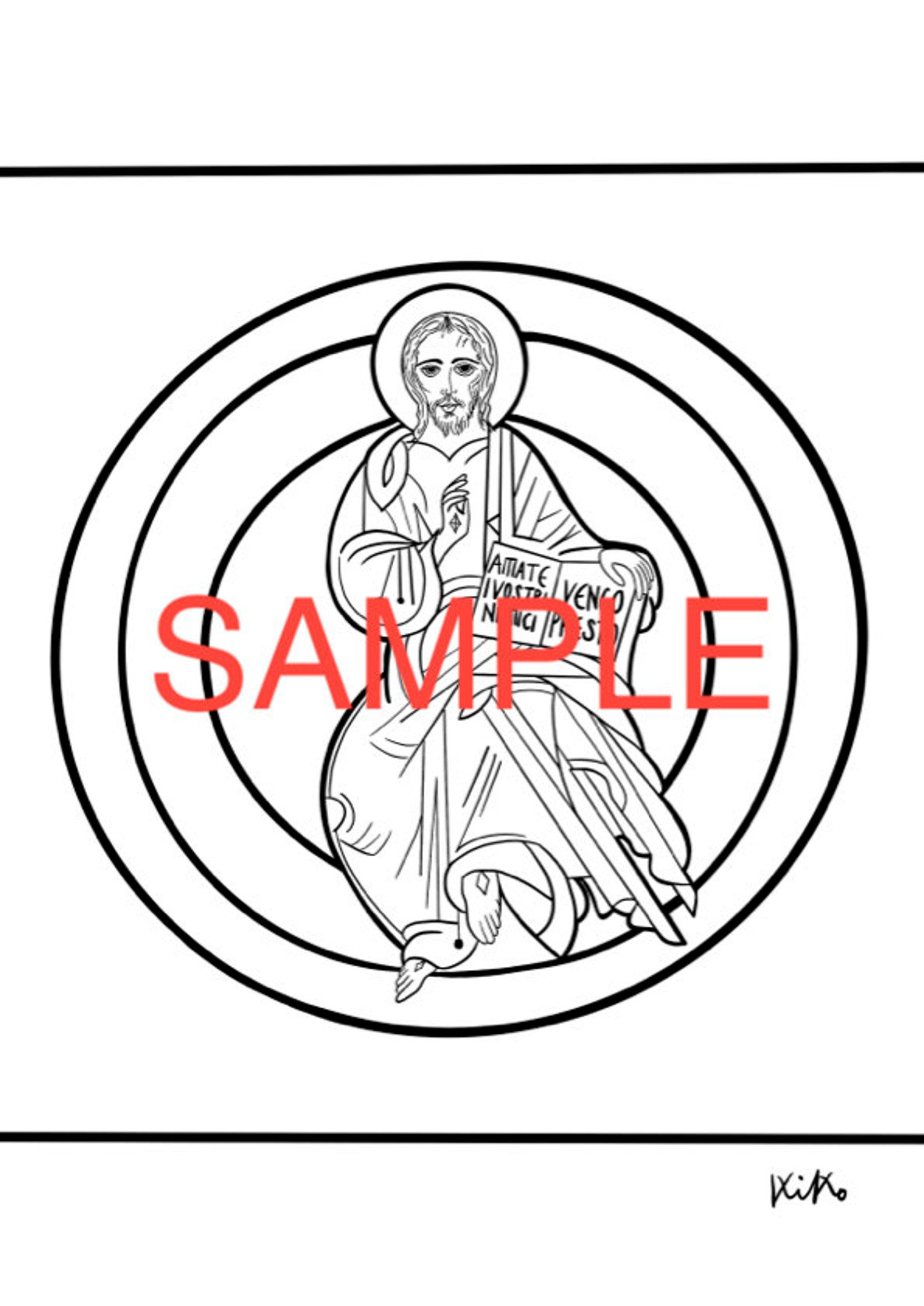 Neocatechumenal Way Icons Digital Coloring Book - Etsy