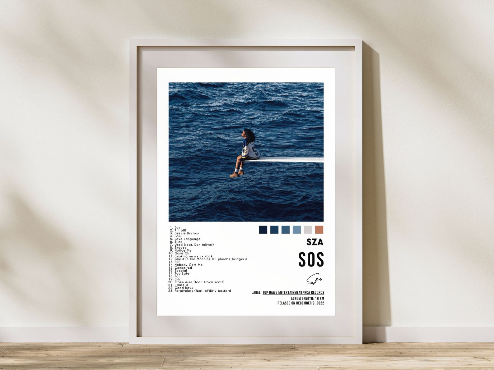 SZA Album Poster, SZA Album, SOS Album Cover Poster, Sza Album Cover ...