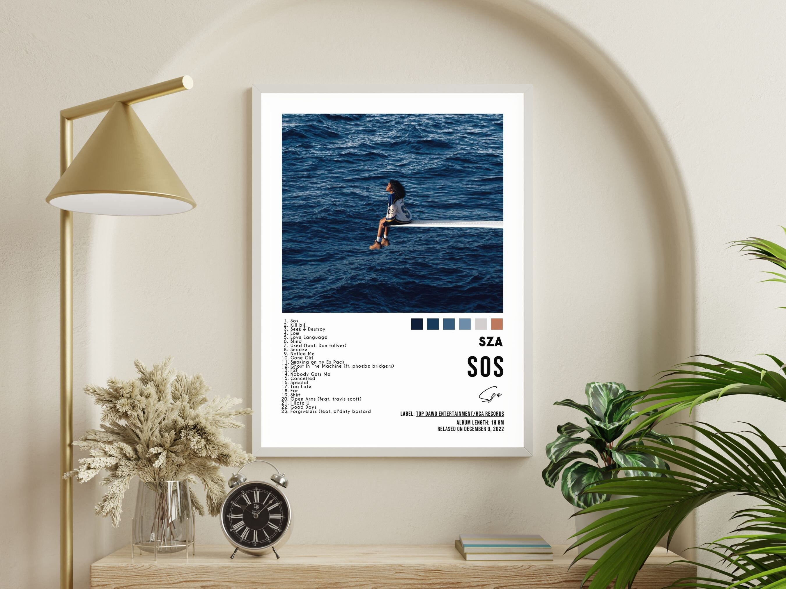 SZA Album Poster, SZA Album, SOS Album Cover Poster, Sza Album Cover ...
